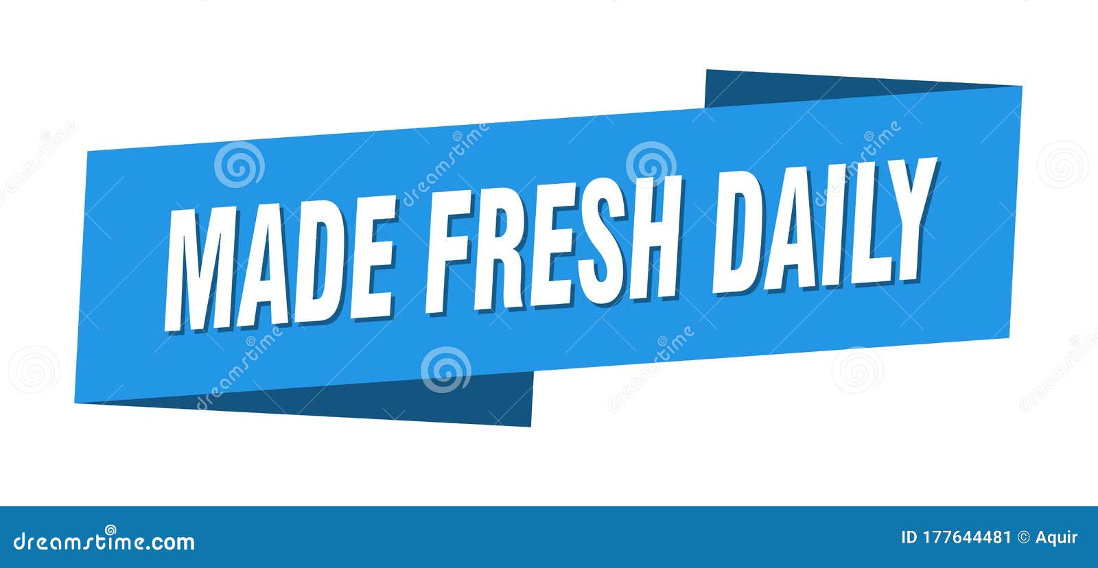 Made Fresh daily Banner Template. Made Fresh daily Ribbon Label Stock ...