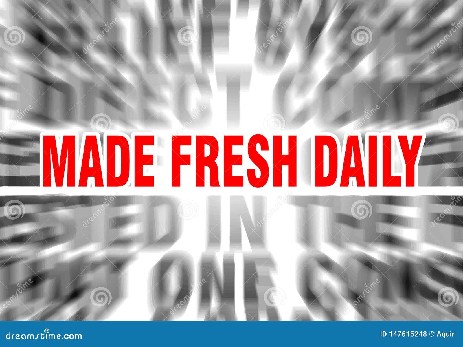 Made fresh daily stock vector. Illustration of sign - 147615248