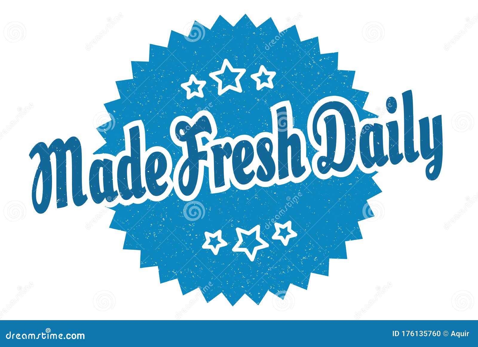 Made Fresh daily Sign. Made Fresh daily Vintage Retro Label Stock ...