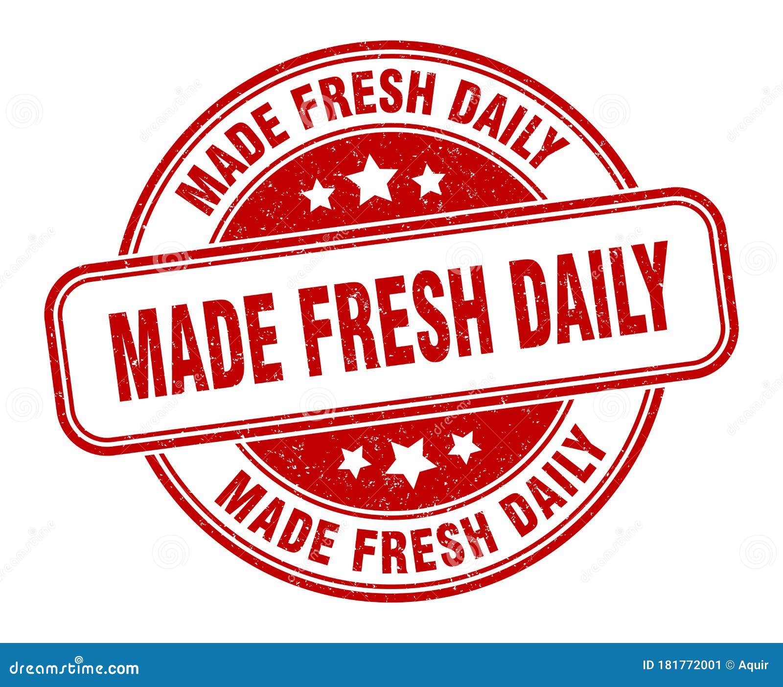 Made Fresh daily Stamp. Made Fresh daily Round Grunge Sign Stock Vector ...