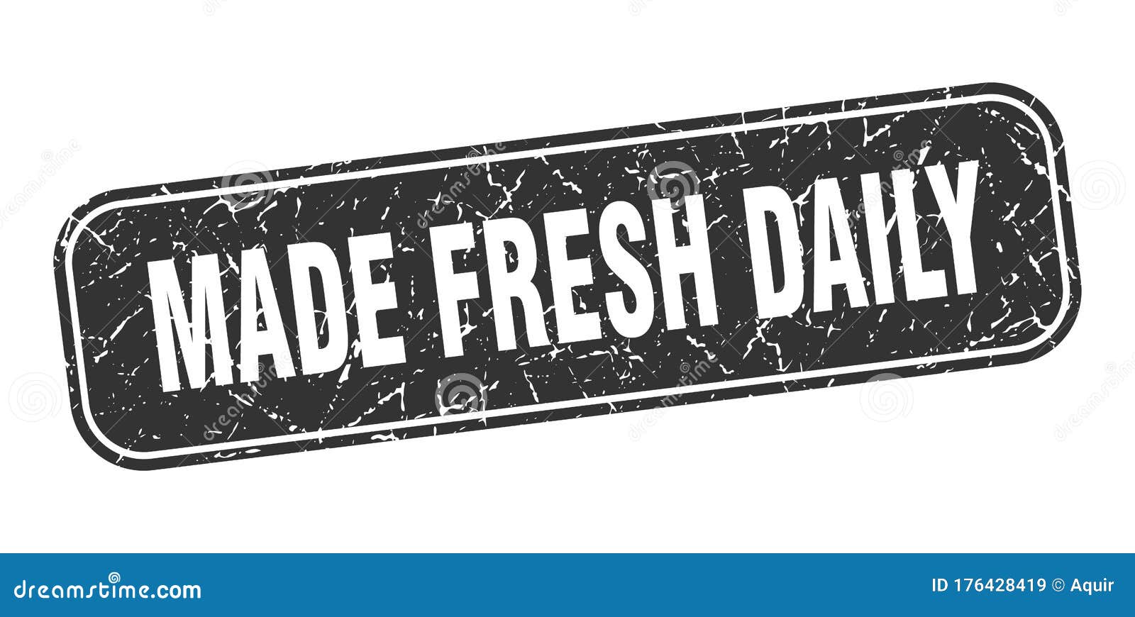 Made Fresh daily Stamp. Made Fresh daily Square Grungy Isolated Sign ...