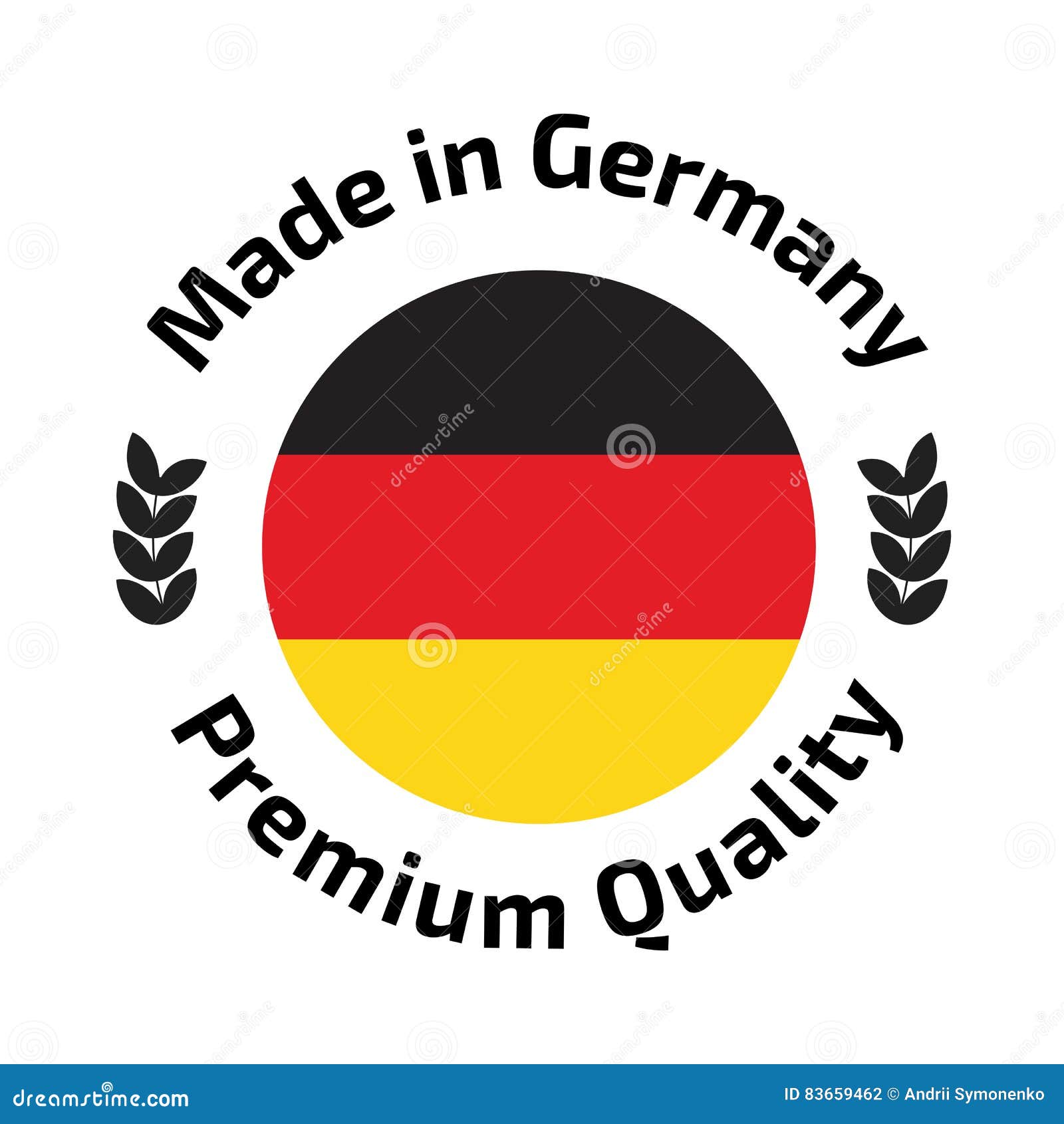 Made in Germany badge stock vector. Illustration of germany - 83659462