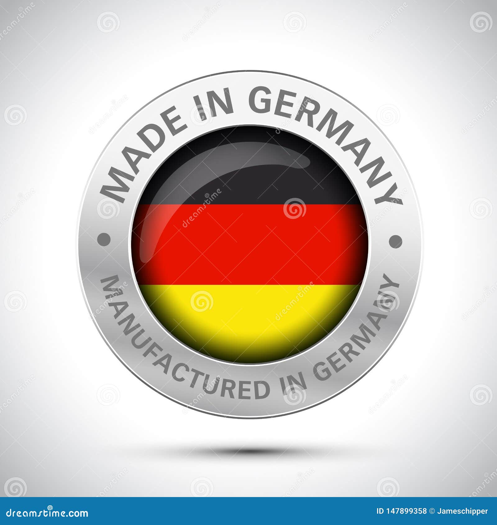Made in germany flag icon stock vector. Illustration of people - 147899358