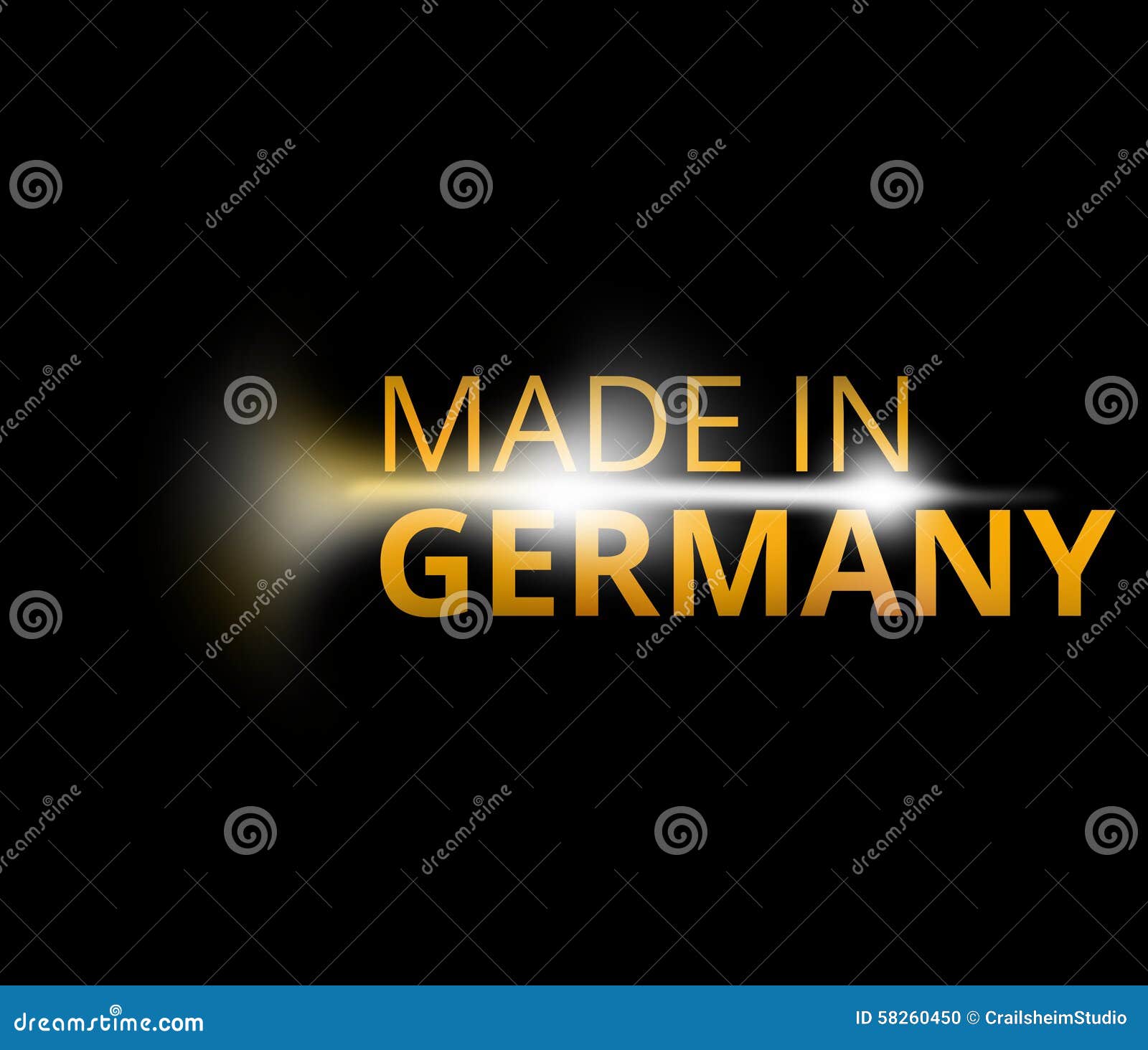 Made in Germany stock illustration. Illustration of deutschland - 58260450