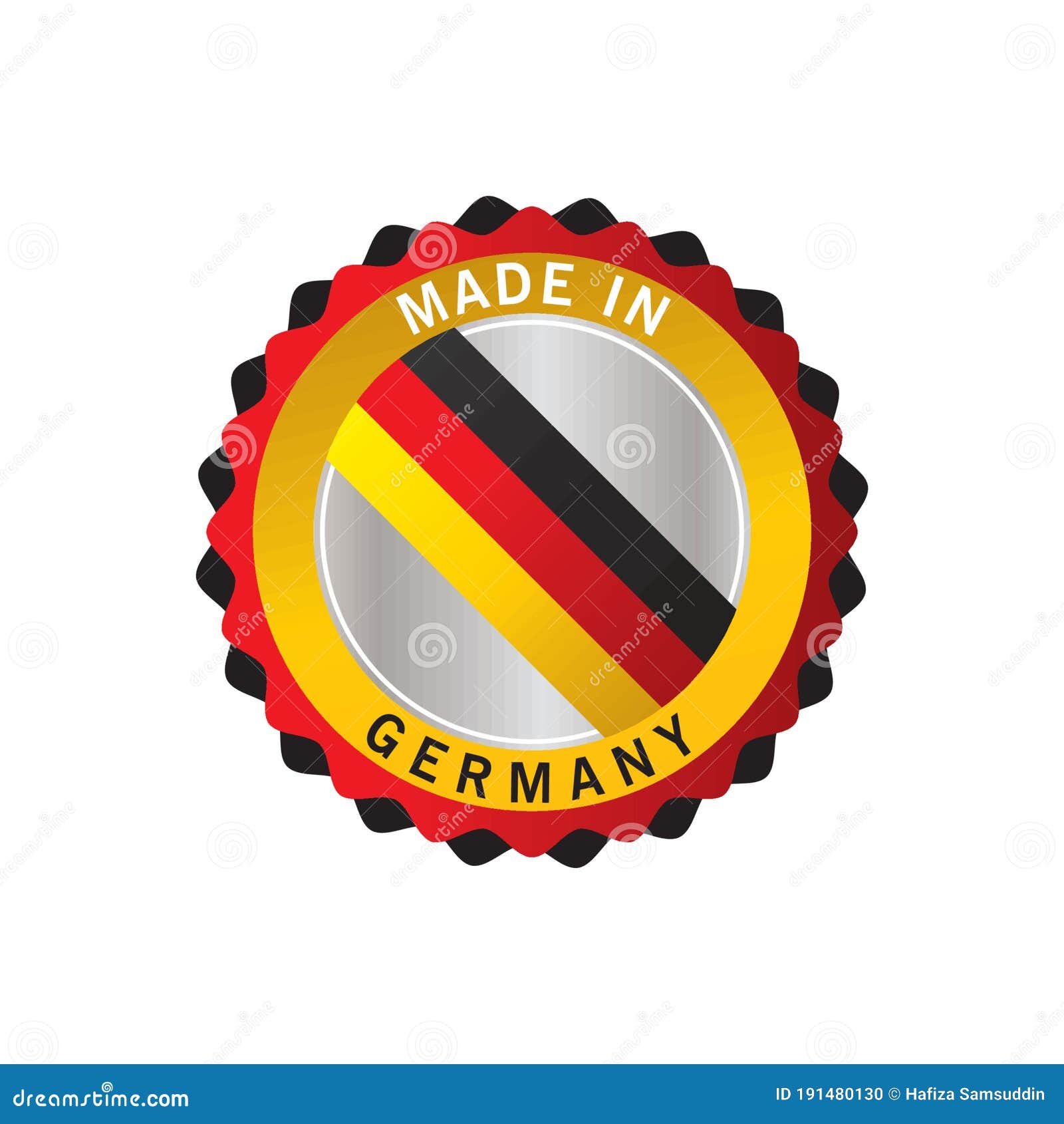 Made in Germany Label Design. Vector Illustration Decorative Design ...