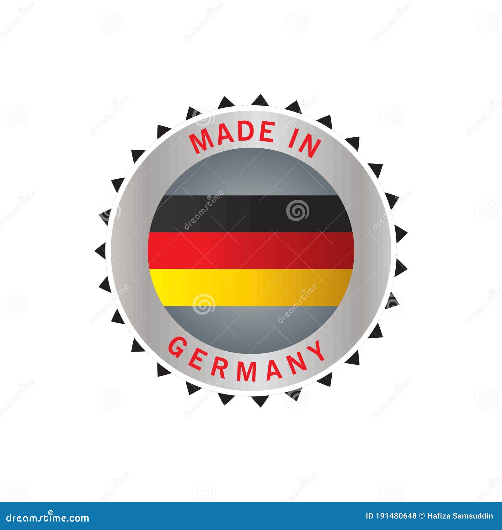 Made in Germany Label Design. Vector Illustration Decorative Design ...