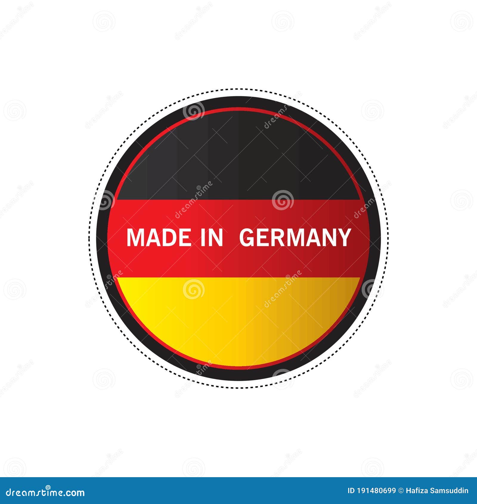 Made in Germany Label Design. Vector Illustration Decorative Design ...