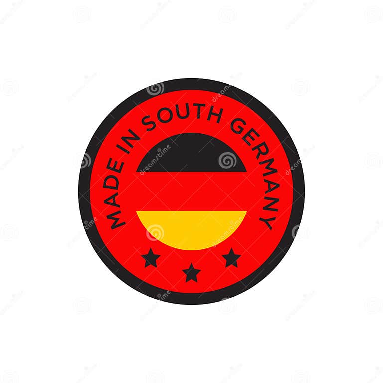 Made in Germany Logo Design Template Stock Illustration - Illustration ...