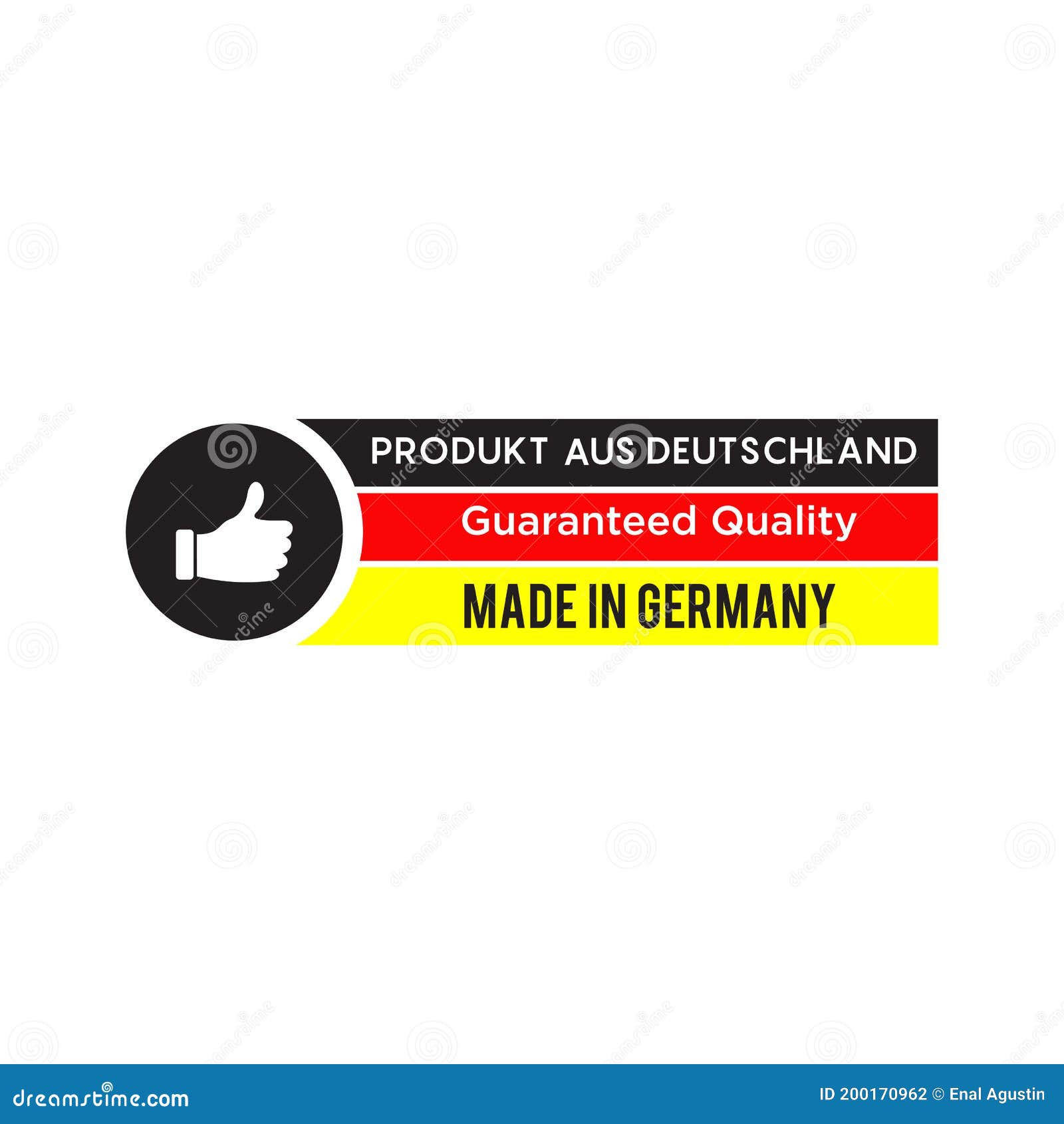 Made in Germany Logo Design Template Stock Vector - Illustration of ...