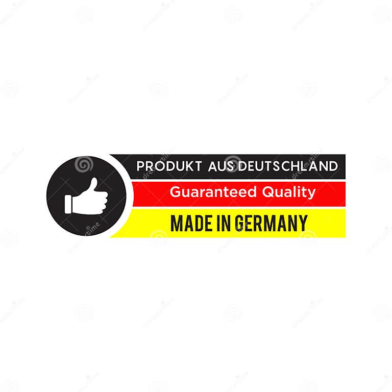 Made in Germany Logo Design Template Stock Vector - Illustration of ...