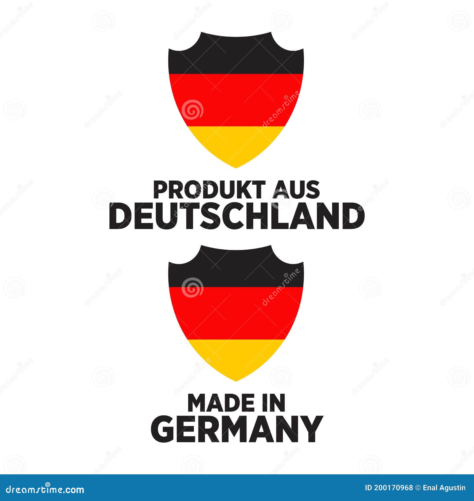 Made in Germany Logo Design Template Stock Vector - Illustration of ...