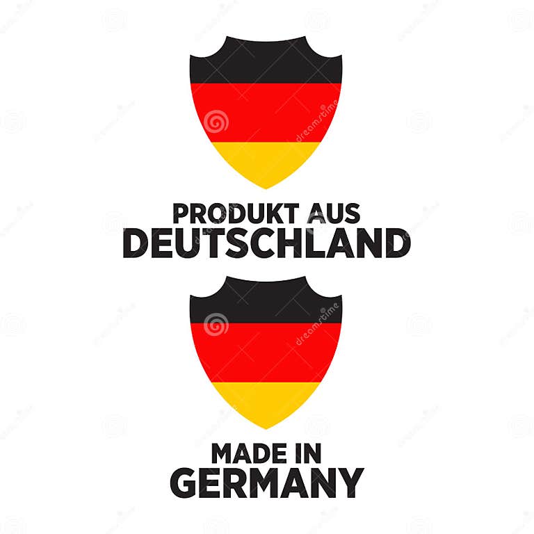 Made in Germany Logo Design Template Stock Vector - Illustration of ...