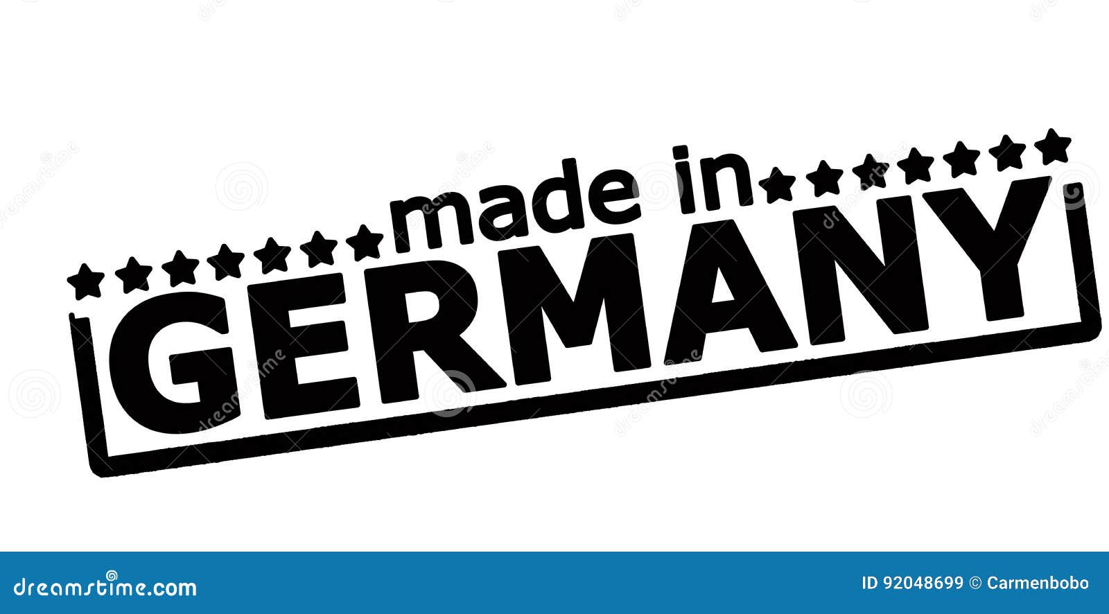 Made in Germany stock illustration. Illustration of stars - 92048699