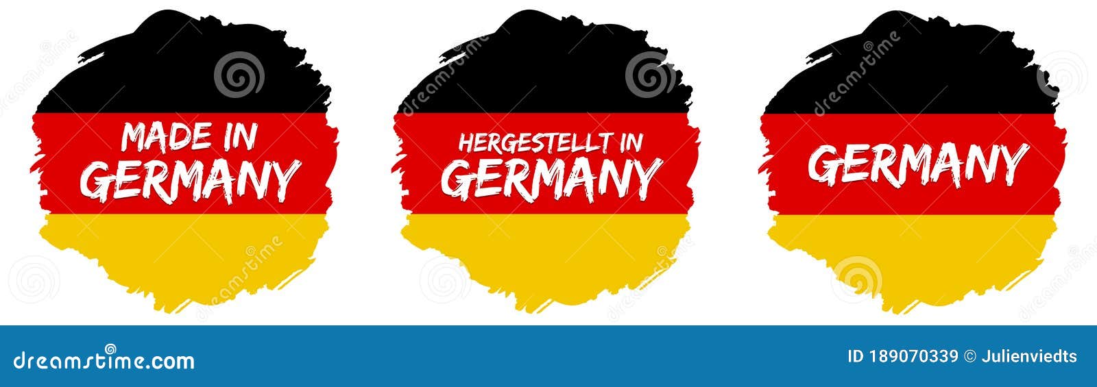 Made in Germany Tags on White Background Stock Illustration ...