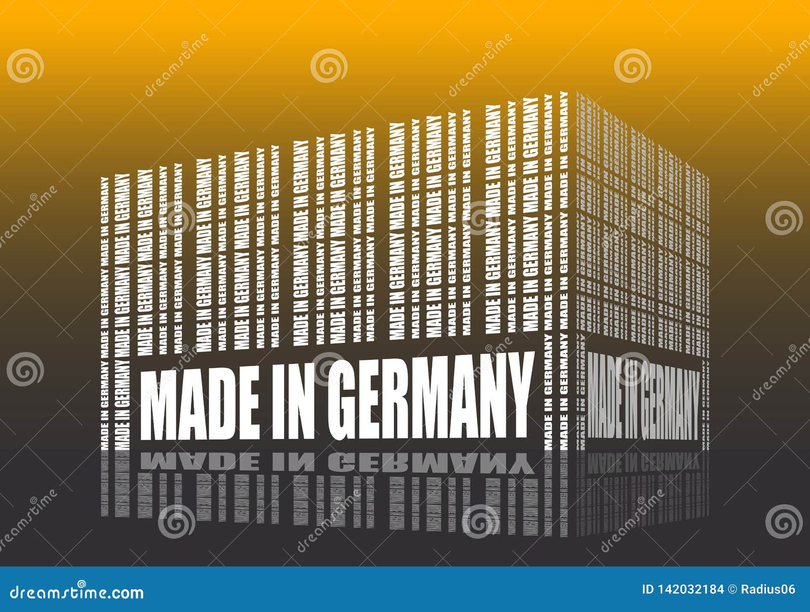 Made in Germany text stock vector. Illustration of area - 142032184