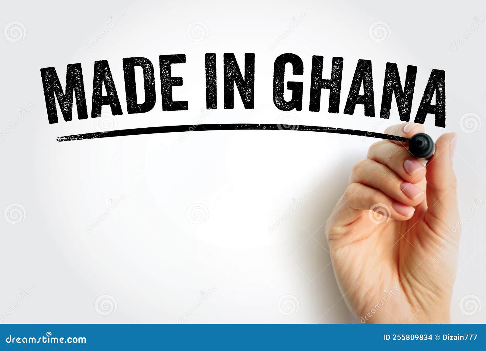 Made in Ghana Text with Marker, Concept Background Stock Photo - Image ...
