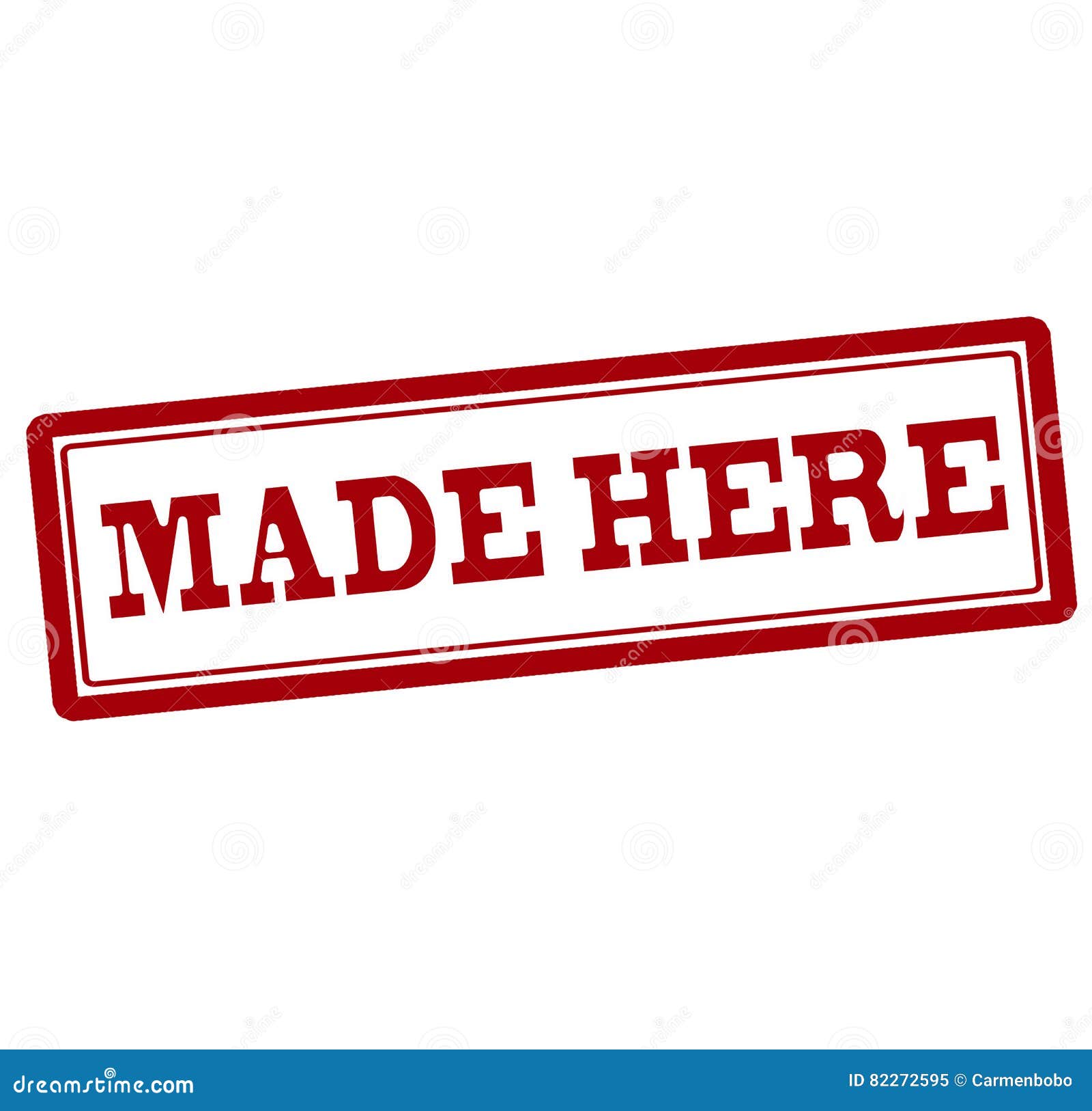 Made here stock vector. Illustration of grunge, symbol - 82272595
