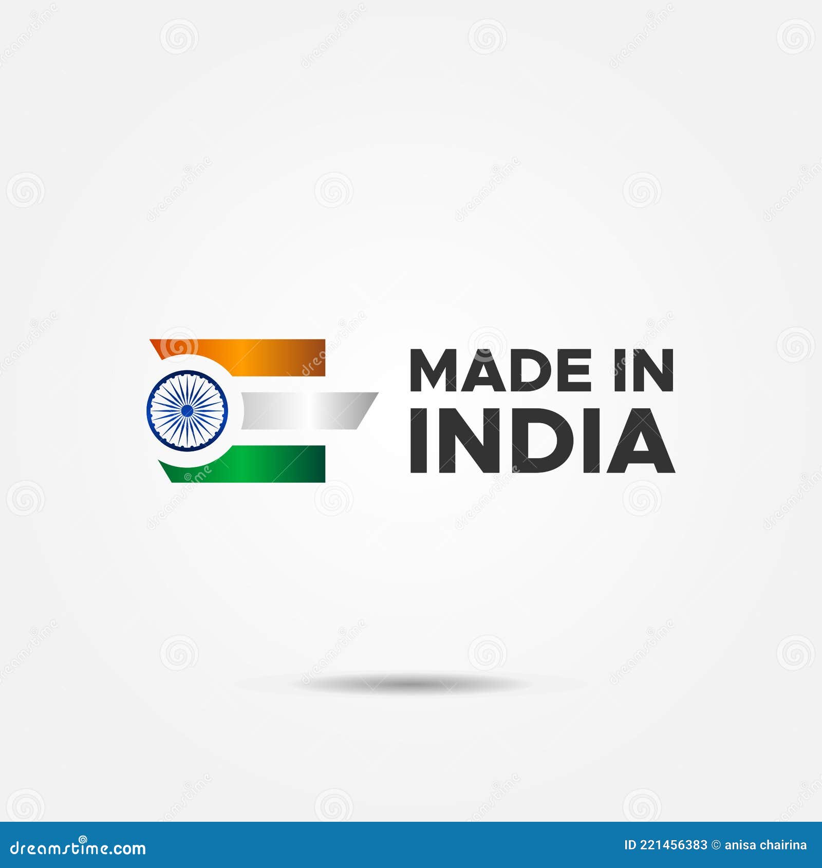 Made in India Label Vector Design Stock Vector - Illustration of symbol ...