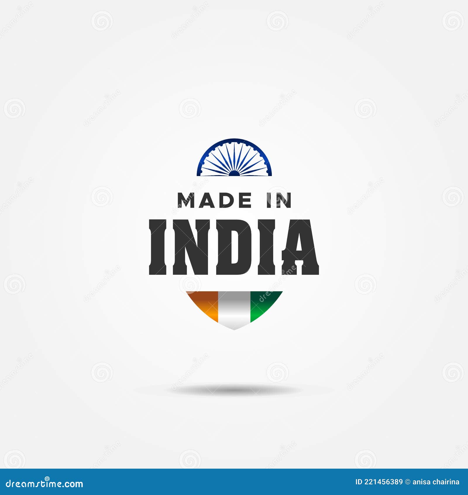 Made in India Label Vector Design Stock Vector - Illustration of sign ...