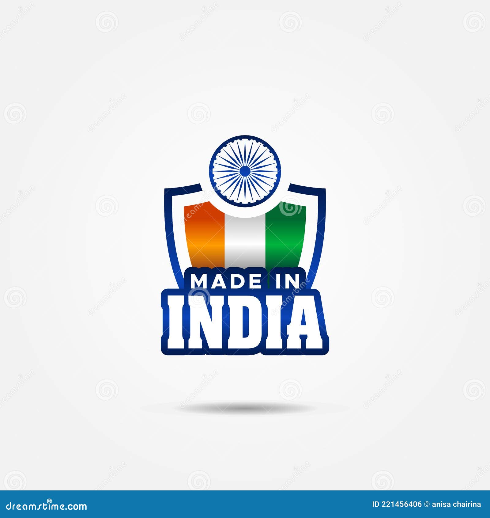 Made in India Label Vector Design Stock Vector - Illustration of indian ...