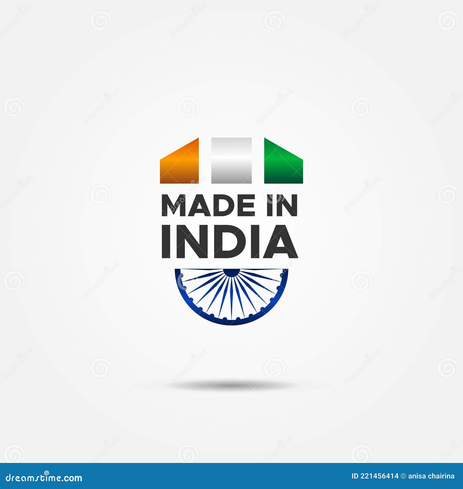 Made in India Label Vector Design Stock Vector - Illustration of ...