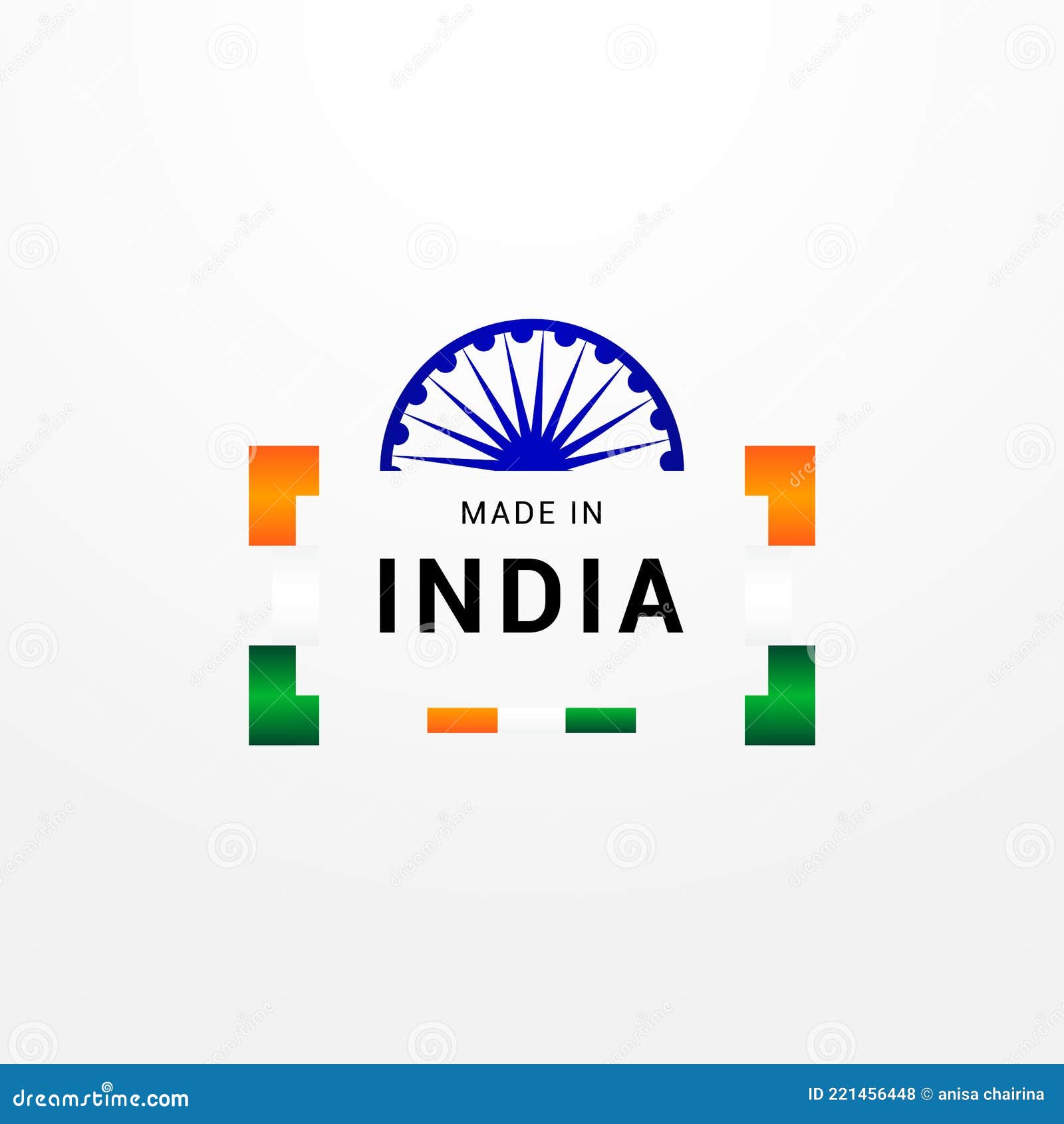 Made in India Label Vector Design Stock Vector - Illustration of ...