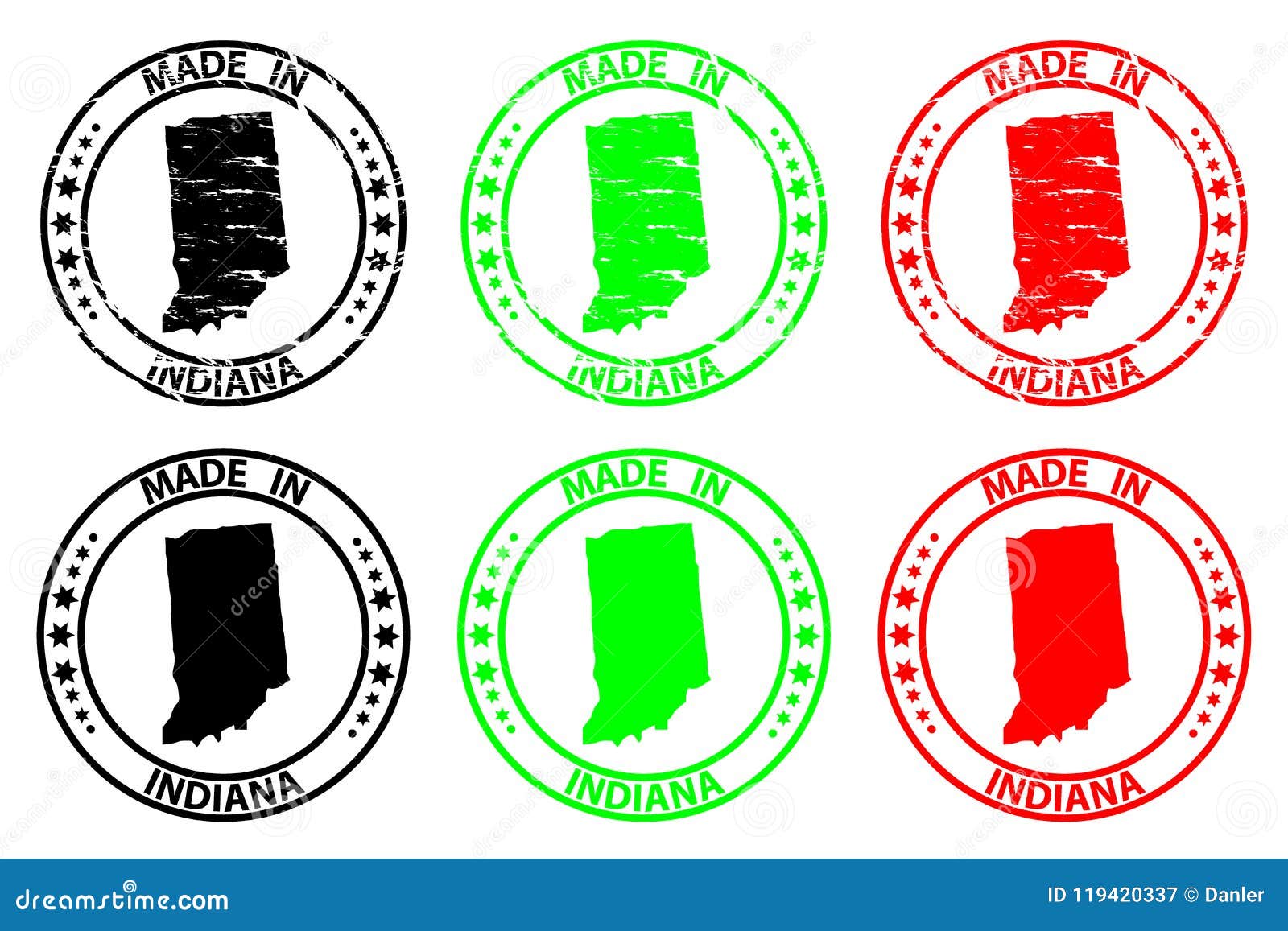 Made in Indiana Rubber Stamp Stock Vector - Illustration of manufacture ... Made in Indiana Rubber Stamp Stock Vector - Illustration of manufacture ...