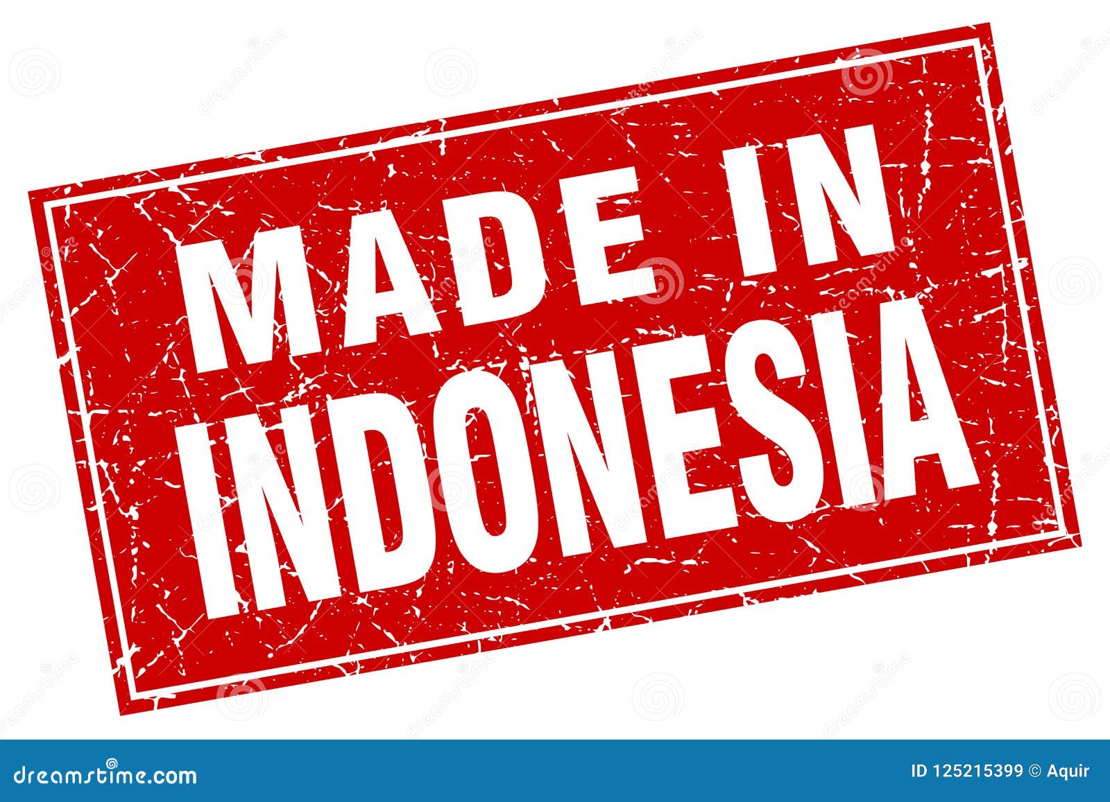 Made in Indonesia stamp stock vector. Illustration of banner - 125215399