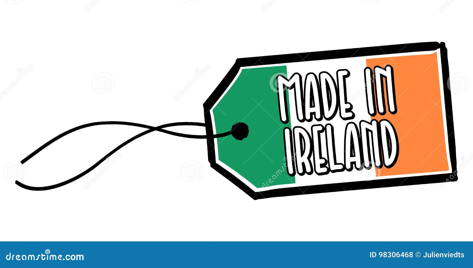 Made in Ireland Label. stock vector. Illustration of business - 98306468