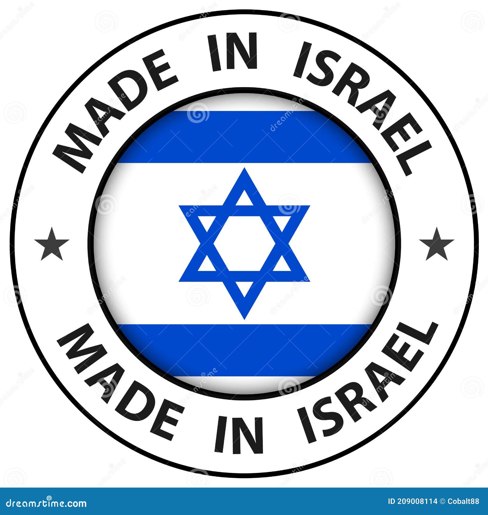 Made in Israel icon stock vector. Illustration of original - 209008114