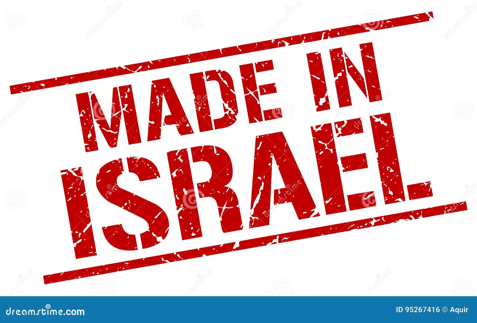 Made in Israel stamp stock vector. Illustration of stamp - 95267416