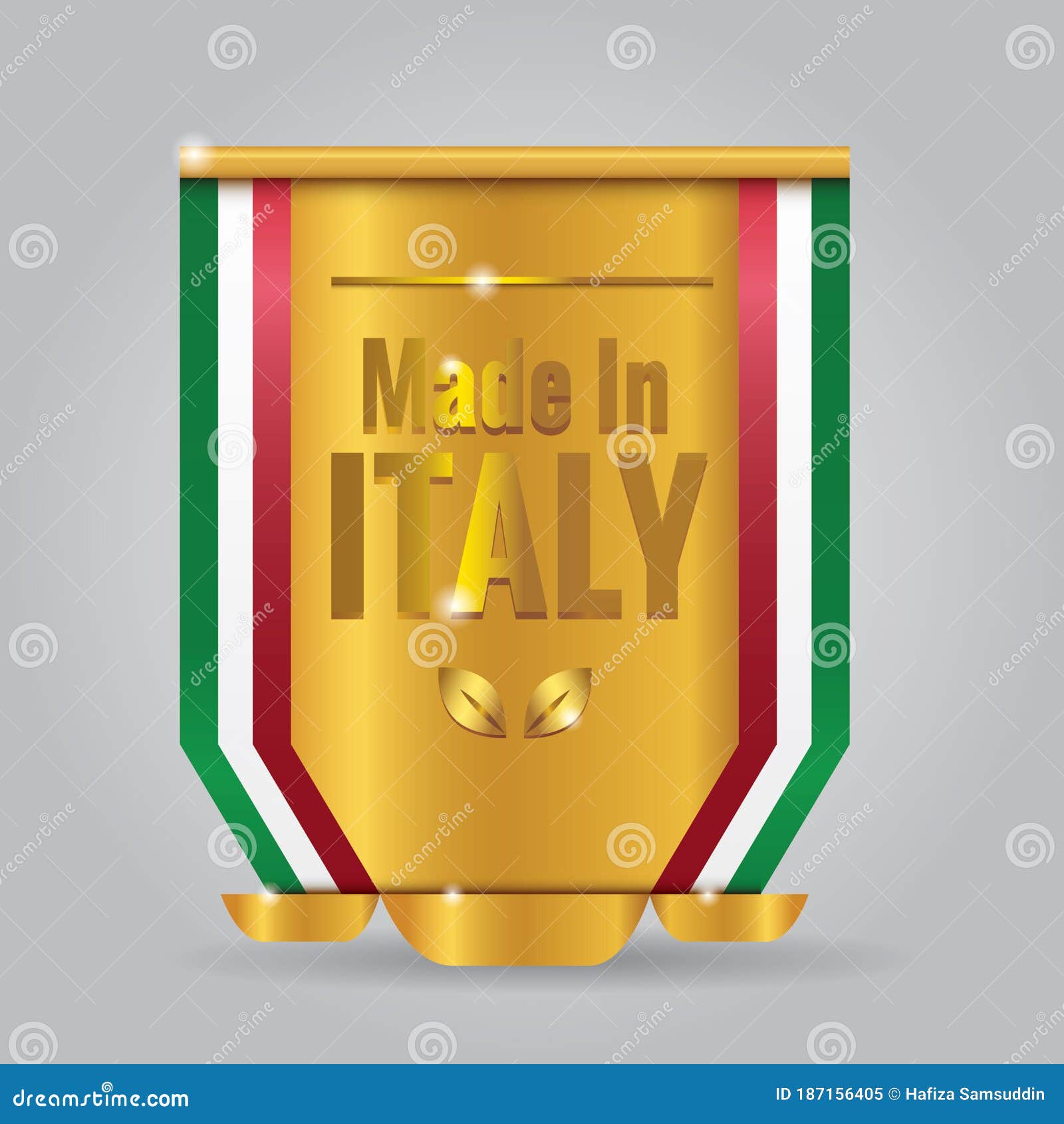 Made in Italy Badge. Vector Illustration Decorative Design Stock Vector ...