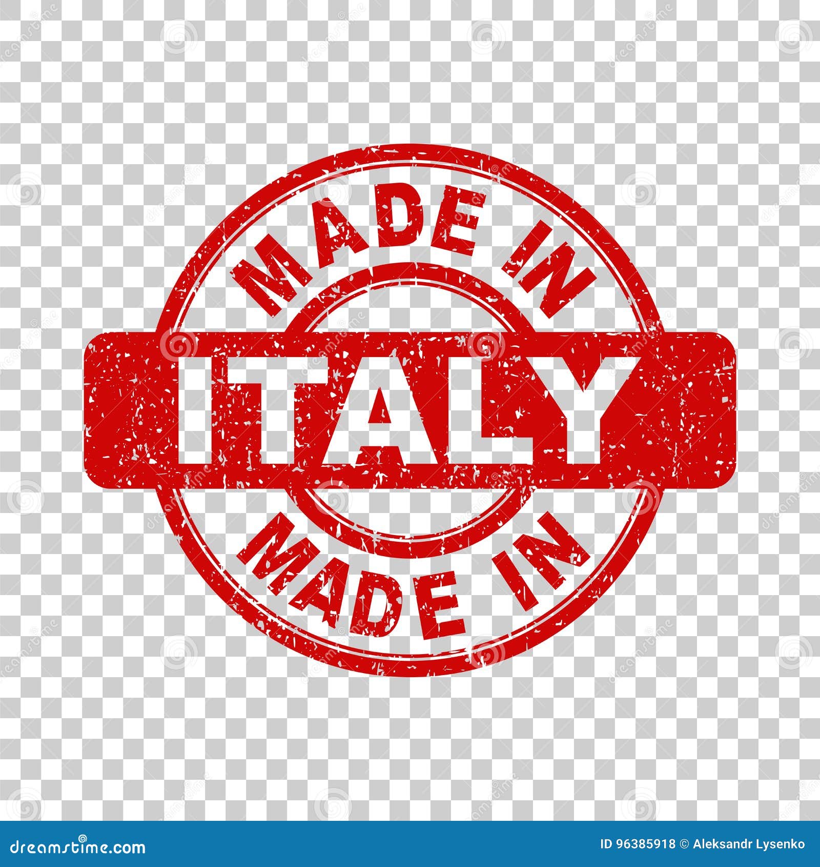 Made Italy Red Round Stamp Stock Illustrations – 80 Made Italy Red ...