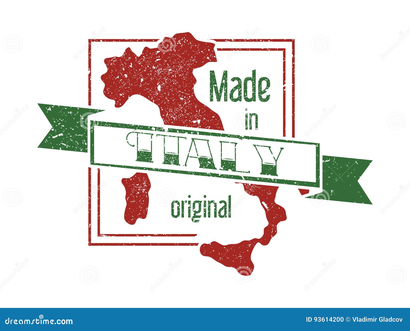 Italy Stamp Postal. Map Silhouette Rubber Seal. Design Retro Travel ...