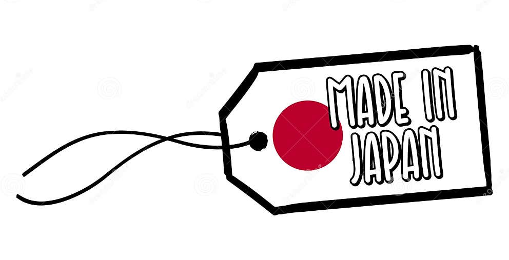 Made in Japan Label on White Background Stock Illustration ...