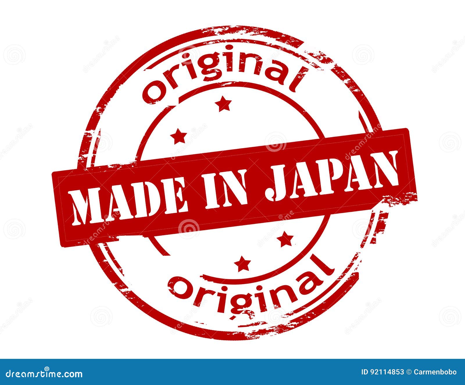 Made in Japan stock illustration. Illustration of round - 92114853