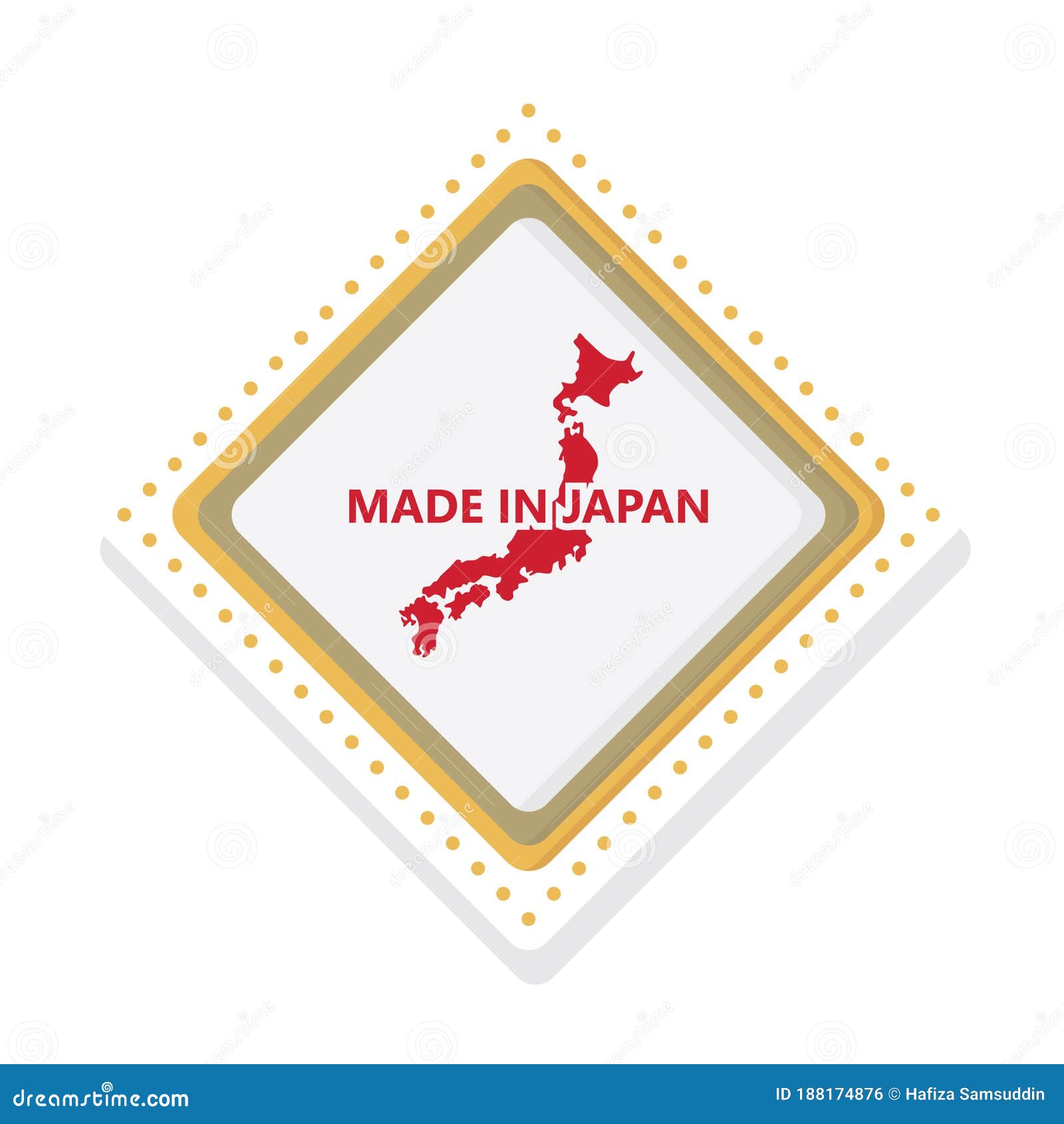 Made in Japan. Vector Illustration Decorative Design Stock Vector ...