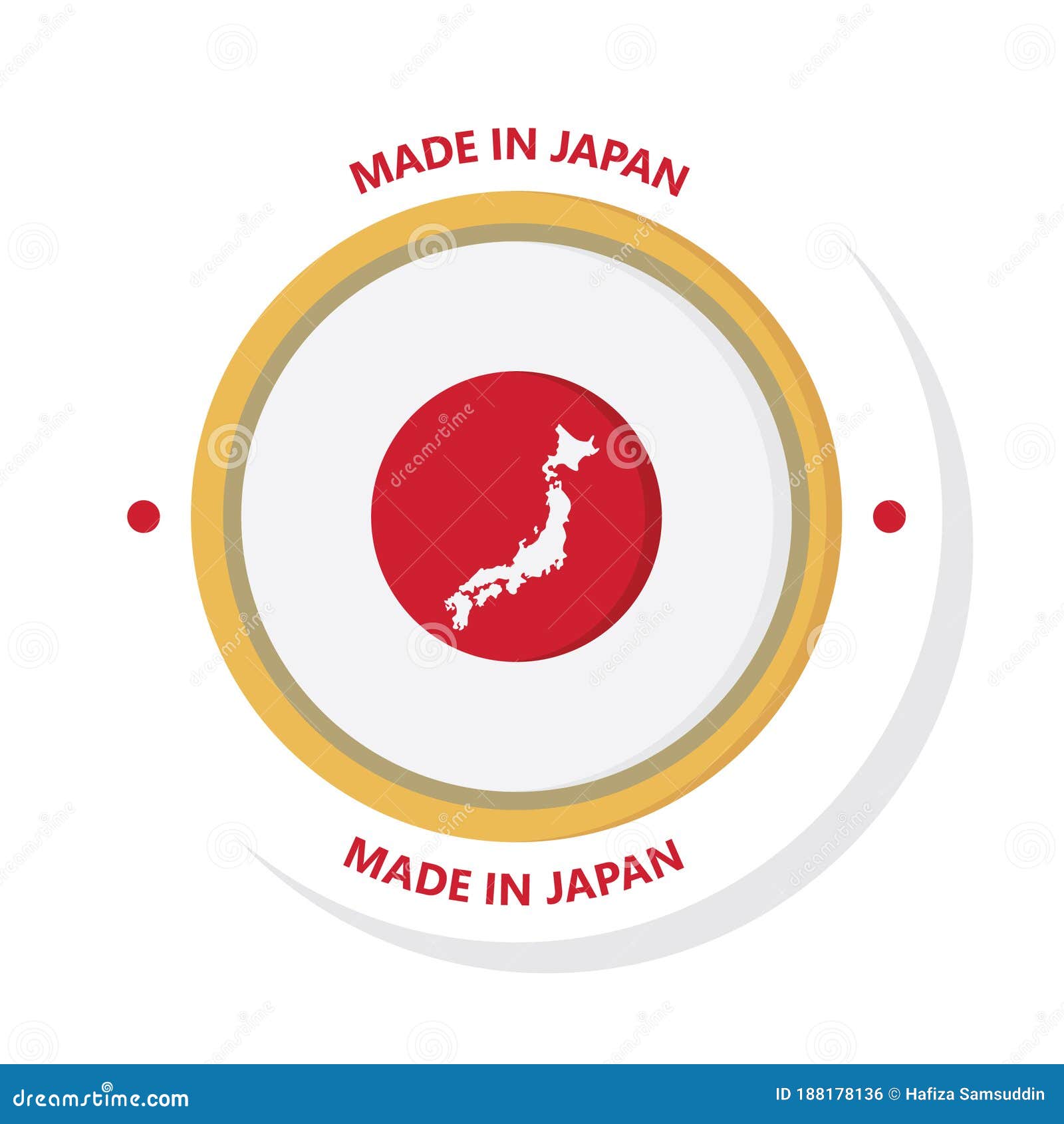 Made in Japan. Vector Illustration Decorative Design Stock Vector ...