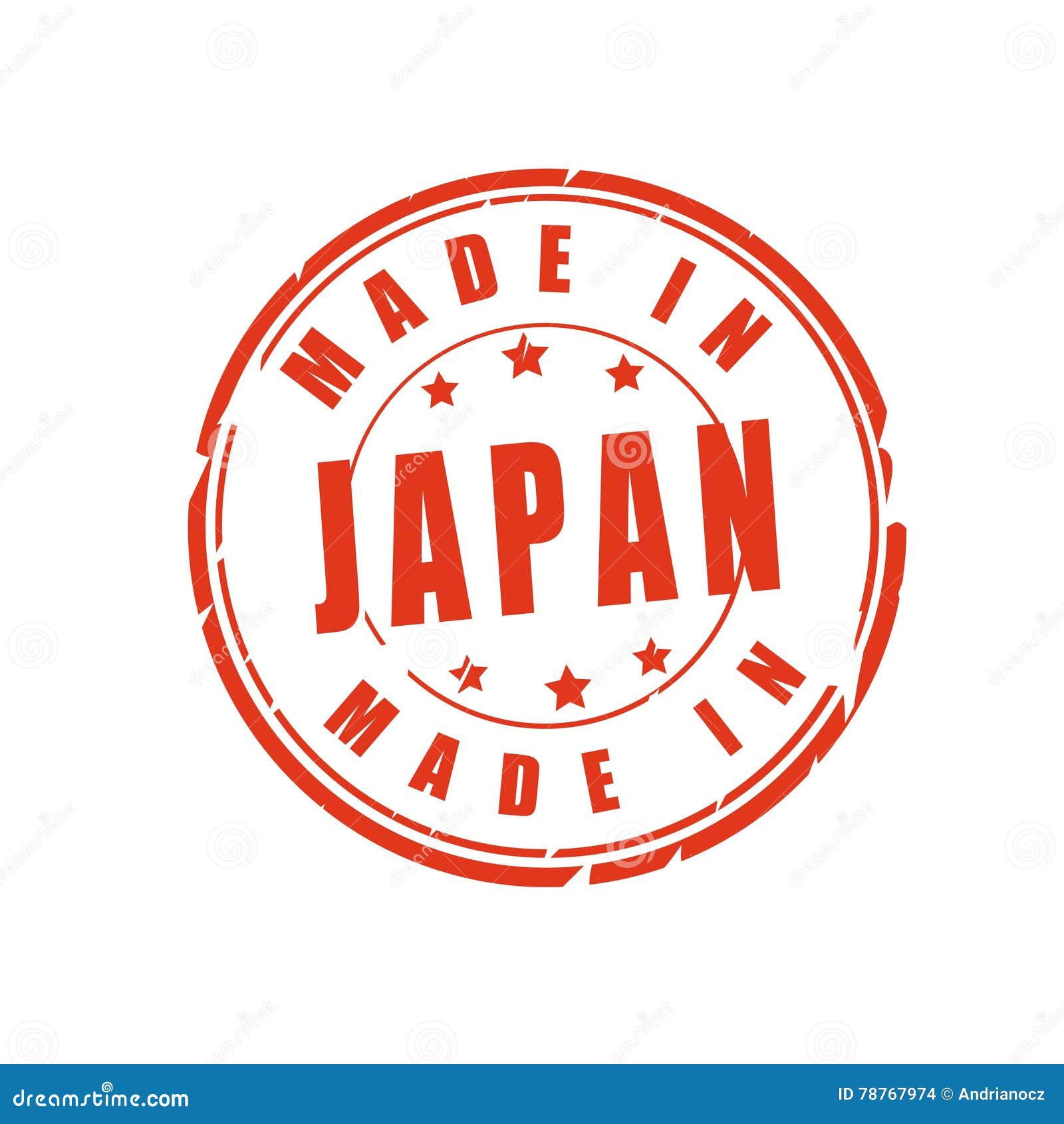 Made in Japan vector stamp stock vector. Illustration of banner - 78767974