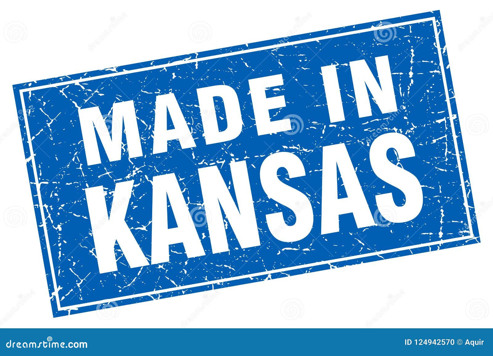Made in Kansas stamp stock vector. Illustration of square - 124942570