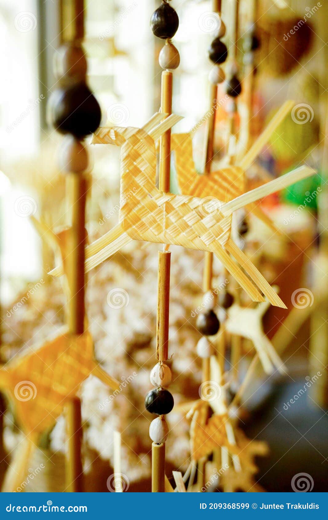 Made from Leaf handicraft. stock image. Image of traditional - 209368599