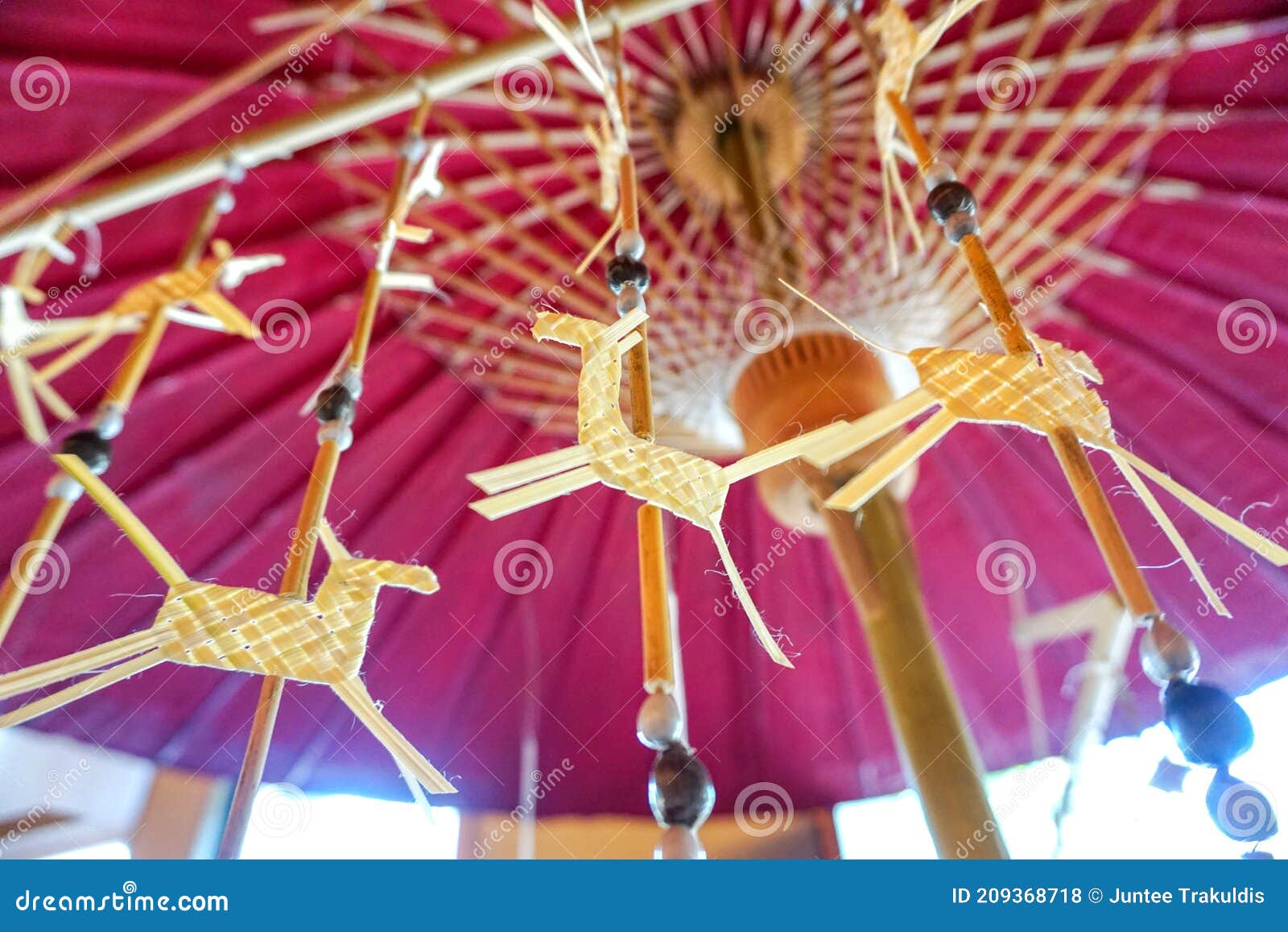 Made from Leaf handicraft. stock photo. Image of traditional - 209368718