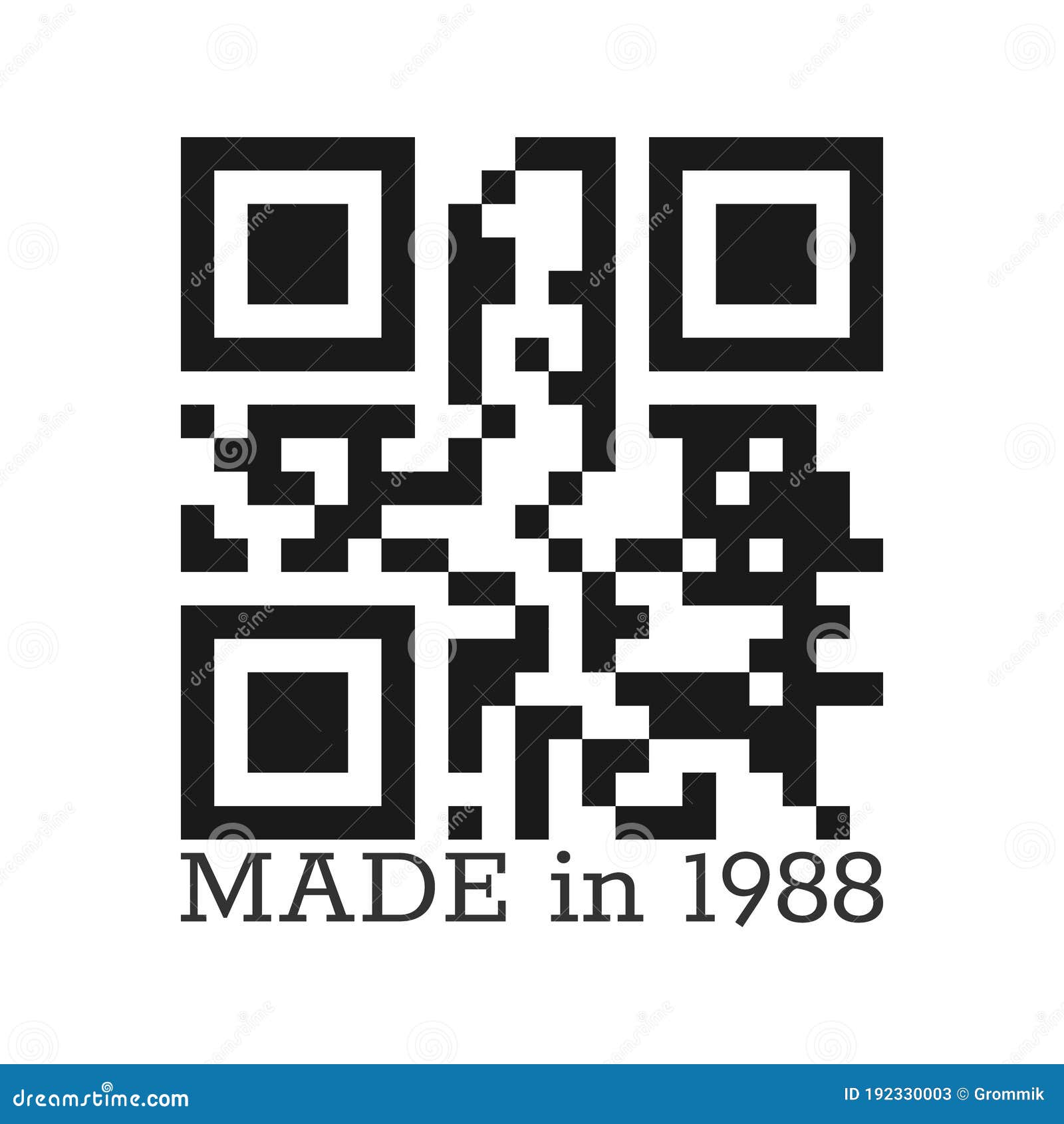 MADE IN 1988. Lettering Of The Year Of Birth Or A Special Event For ...