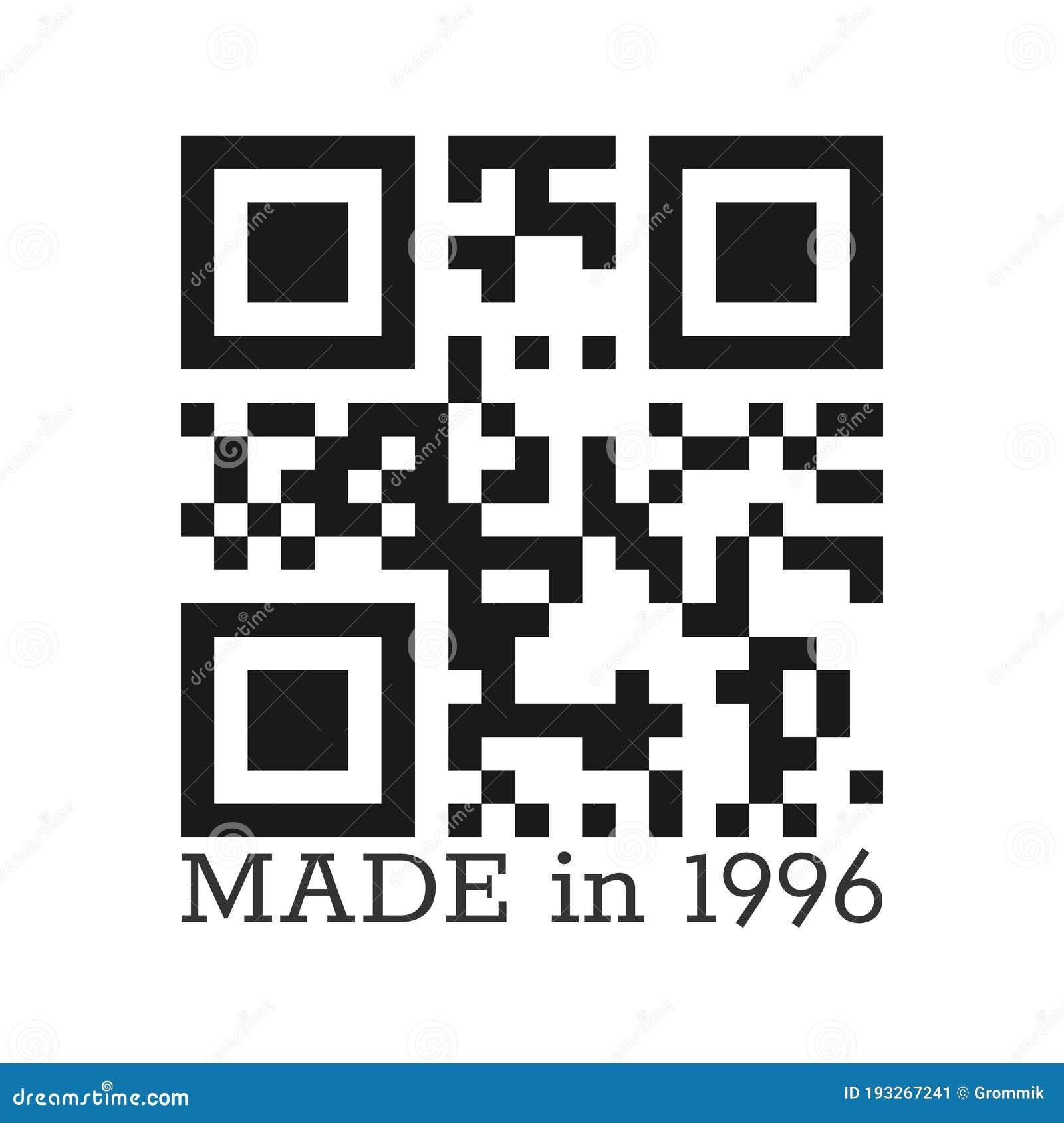 Year 1996 Text With 3d Isometric Effect Vector Illustration ...