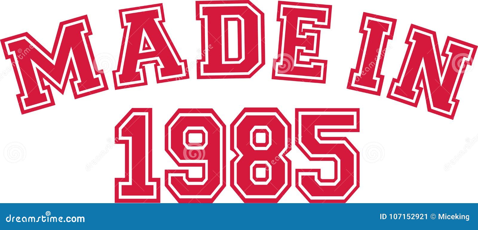 1985 Year College Font Stock Image | CartoonDealer.com #107152615