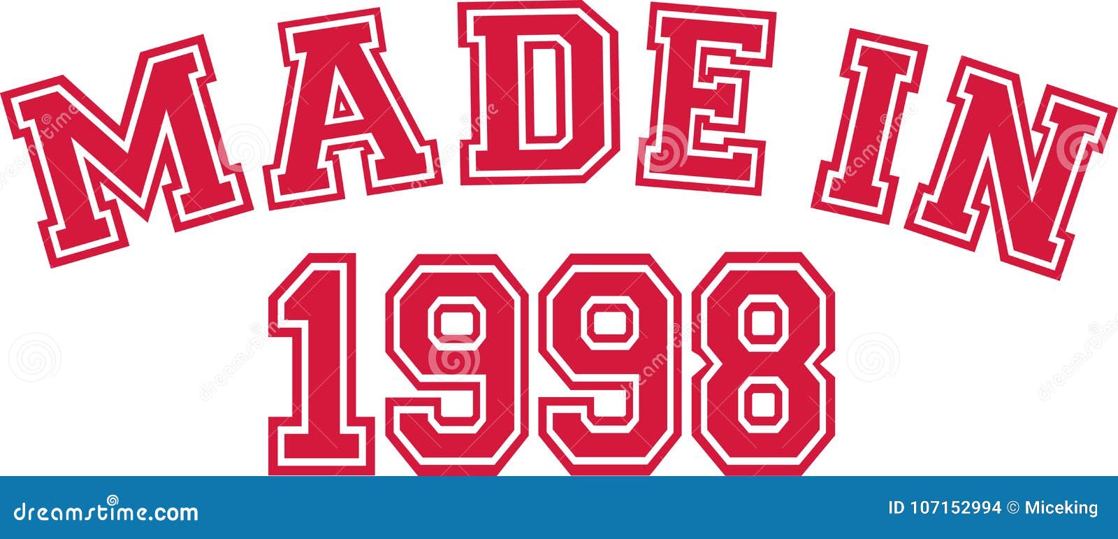 Made in 1998 stock illustration. Illustration of pregnant - 107152994