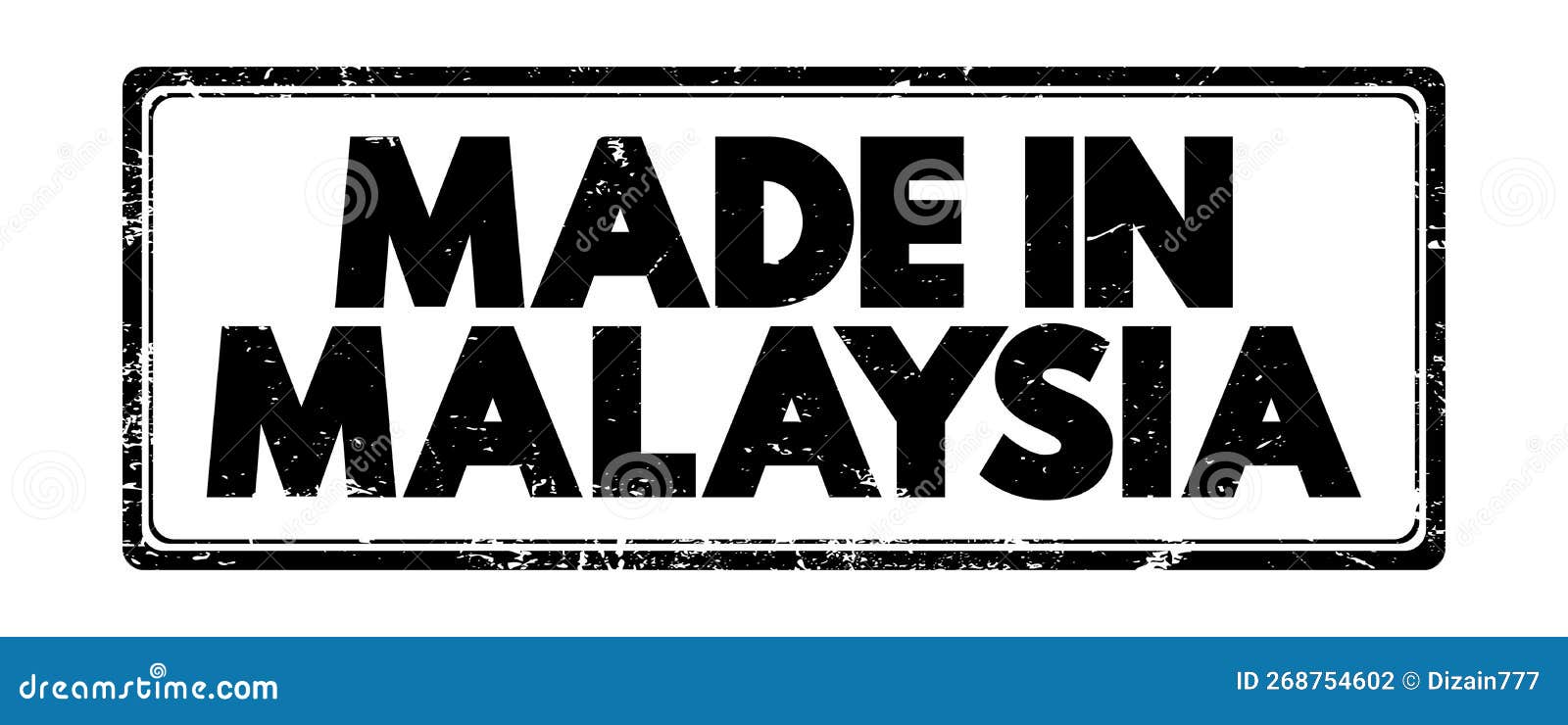 Made in Malaysia Text Emblem Stamp, Concept Background Stock ...