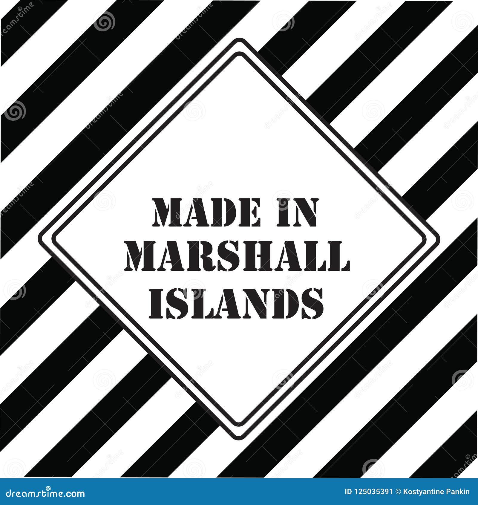 Marshall Islands Round Circle Flag. Marshallese Circular Button Banner ...