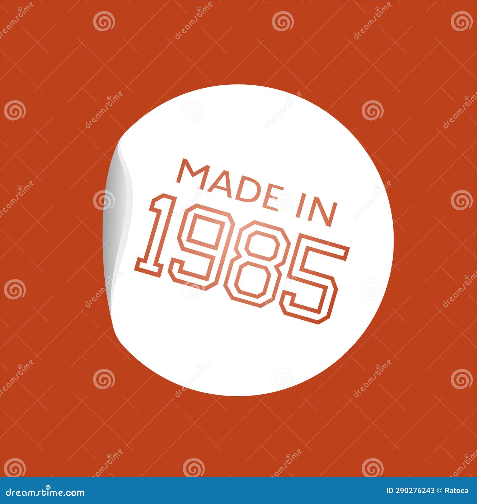 MADE IN 1985. Lettering Of The Year Of Birth Or A Special Event For ...