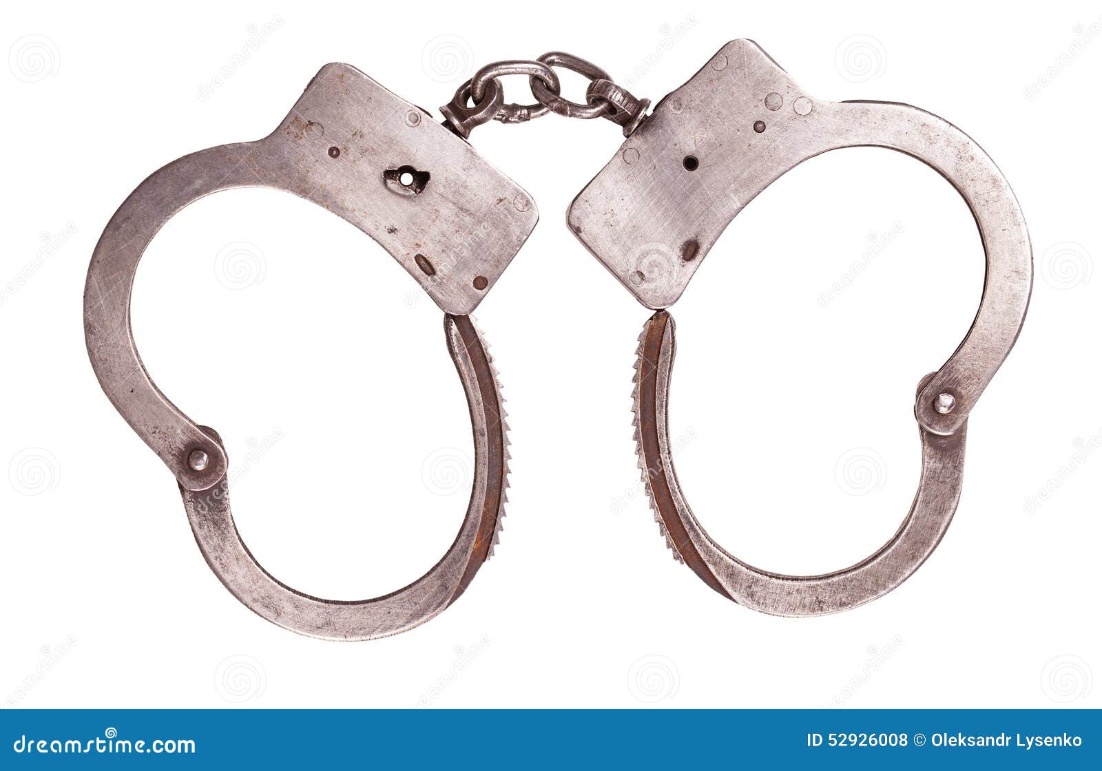 Made of Metal Handcuffs Closeup Stock Photo - Image of concept, police ...